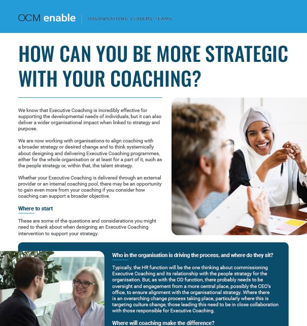 How Can You Be More Strategic With Your Coaching? | The OCM